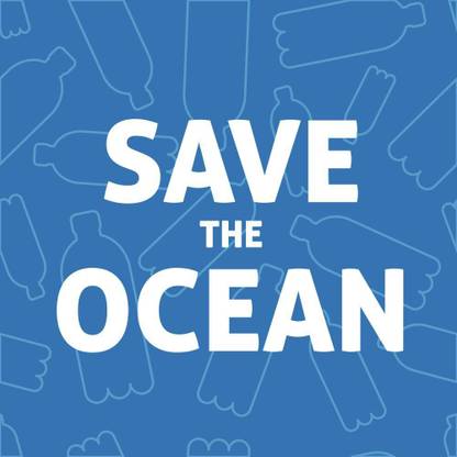 white save the ocean sticker poster|save water quotes|environment ...