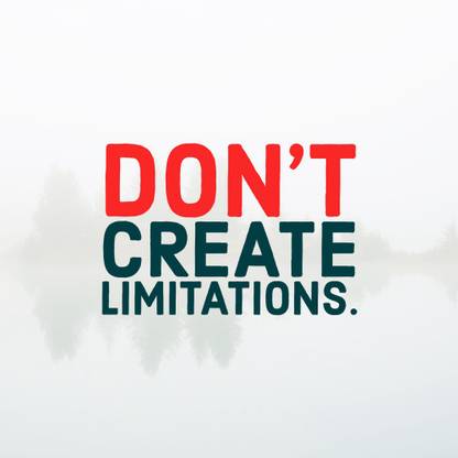 KD don't create limitations Sticker Poster|Motivational Poster ...