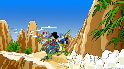 KD goku riding dragongoku riding dragon sticker poster|dragon ball z ...