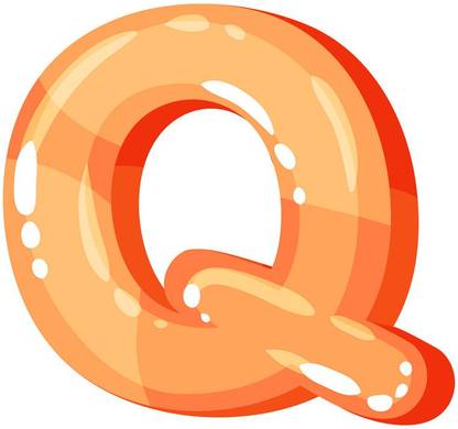 Q glossy bright alphabet |Kids Room Posters|Poster Paper Print ...