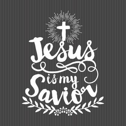 KD Jesus is my savior Sticker Poster|Christian poster| Paper Print ...
