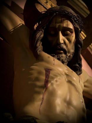 KD Jesus Christ bleeding Sticker Poster|Christian poster Paper Print ...