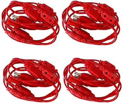 ReBuy Diwali Jointer Wire for Led/Rice Lights Ladi 4 Female Sockets ...