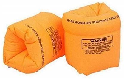 FACTO POWER Swimming Arm Set - Orange Inflatable Arm Floating Bands ...