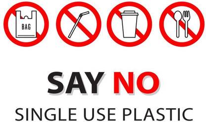 say not single use plastic |save environment|NO plastic|save earth ...