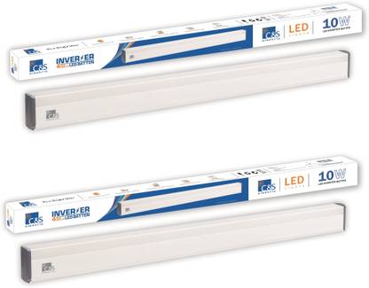 C&S ELECTRIC 10w white rechargeable led batten pack of-02 4 hrs Bulb ...
