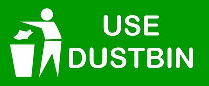 Sign Board for Use Dustbin Fine Art Print - Ratnesh Malhotra posters ...