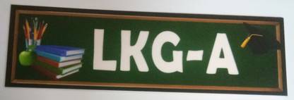 AAES Plastic Class Name Boards - LKG-A, School Name Boards Name Plate ...