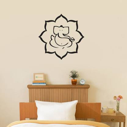 Sticker Hub 46 cm Lord Ganesha Wall Stickers 46cm x 46cm Self Adhesive ...