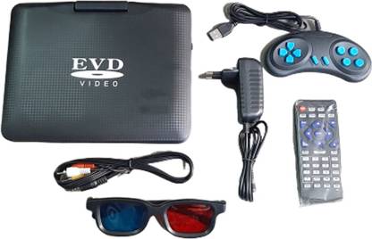 VK MART 9.8 Inch Portable DVD VCD CD Player MP3 MP4 Color TV USB Memory ...