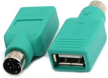 RIVER FOX 2 Pieces PS2 Male to USB Female Converter for PS2 Computer ...