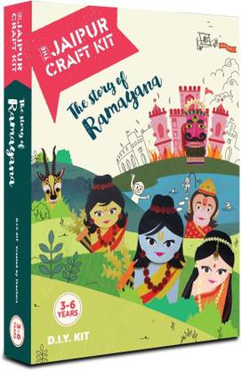 The jaipur Craft Kit Art & Craft | The Story of Ramayana Hand Puppets ...