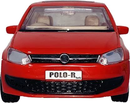 Miniature Mart Polo Pull Back & Go Hatchback Toy Car Model Foe Kids ...