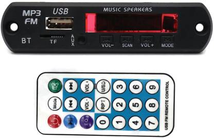 Electronic Spices Bluetooth FM USB AUX Card MP3 Stereo Audio Player ...