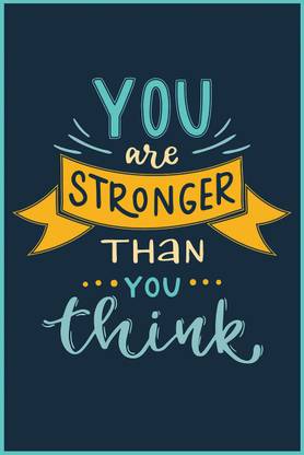 You Are Stronger Than You Think | Gym Poster | HD Motivational Wall ...