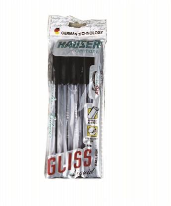 HAUSER Gliss Liquid Ball Pen - Black Ink - Pack of 100 Ball Pen - Buy ...