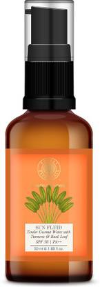 Forest Essentials Sunscreen - SPF 50 PA++ Coconut Water with Turmeric ...