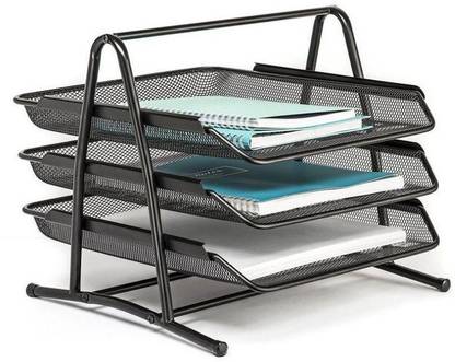 Flipkart.com | HOMESHOPEEZ 3 Compartments Metal Metal Document Holder ...