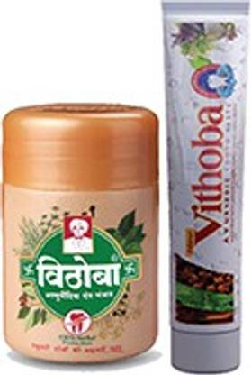 Vithoba Ayurvedic Dant Manjan 80G. + Ayurvedic premium 150 G ...