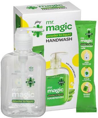 Godrej Protekt Mr. Magic Handwash Pump Hand Wash Refill + Dispenser ...
