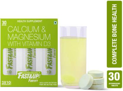 FAST&UP Fortify effervescent tablets 500mg Calcium & Magnesium with ...