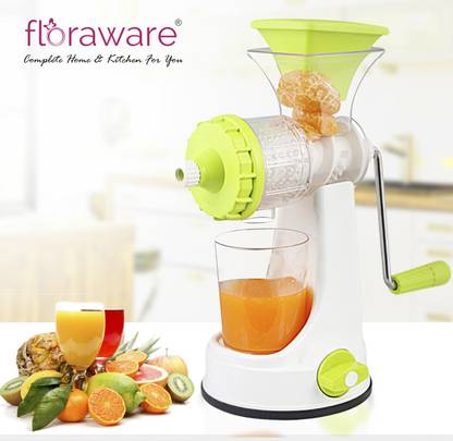 Floraware Plastic Plastic Fruit and Vegetable Juicer With Vacuum Locking System hand juicer Hand ...
