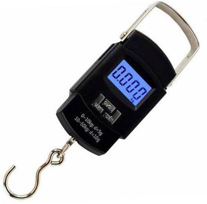 NBS Portable 50KG Hook type digital weighing scale (black) Weighing ...
