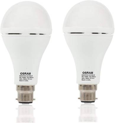 OSRAM 9w rechargeable led bulb pack of-02 4 hrs Bulb Emergency Light ...