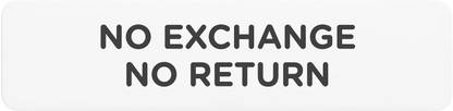 Flambird NO EXCHANGE NO RETURN Emergency Sign Price in India - Buy ...