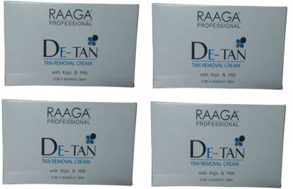 RAAGA PROFESSIONAL De-Tan Pack Tan Removal Cream (Pack of 4) - Price in ...