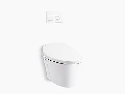 KOHLER K-5402K-0 Veil Wall-Hung Intelligent Toilet with In-wall tank ...