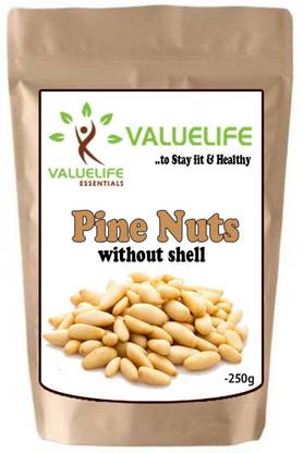Value Life Pine Nuts Without Shell ( Chilgoza) 250g Pine Nuts Price in ...