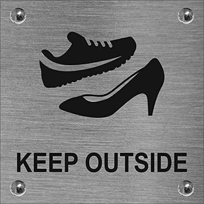 Arihant Signages Keep Shoes Outside Emergency Sign Price in India - Buy ...