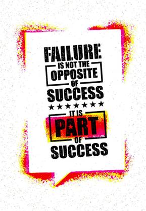 failure is not the Sticker Poster|motivational quotes|inspirational ...