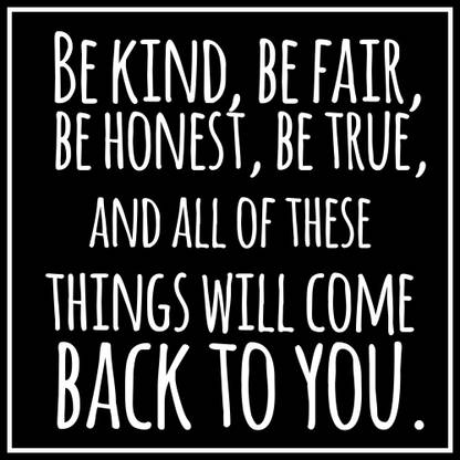 be kind , be fair |Motivational Poster|Inspirational Poster|Gym poster ...