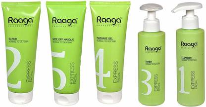 RAAGA PROFESSIONAL Express Facial Normal to Oily Skin (Pack of 5 ...