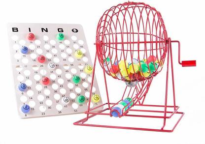MR CHIPS Professional Bingo Cage with Ping Pong Balls Party & Fun Board ...
