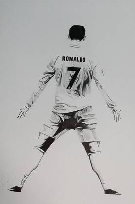 Cristiano Ronaldo Scratch Poster Wall Poster Photographic Paper ...