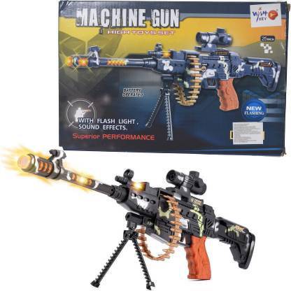 Just97 Army Style Machine Toy Gun for Kids with Music, Lights and Laser ...