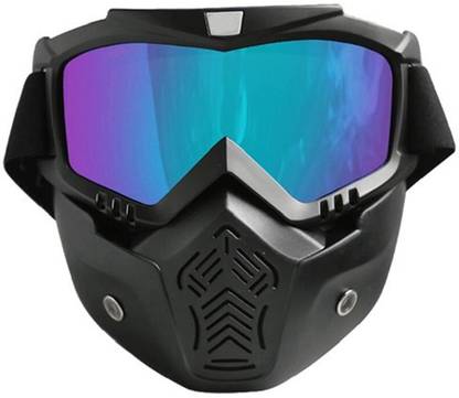 Vizzard Motorcycle Face Mask Shield Goggles Off Road Motocross (Pack Of ...