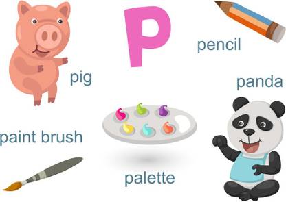 alphabet p for |poster for kids|alphabest posters| Paper Print ...