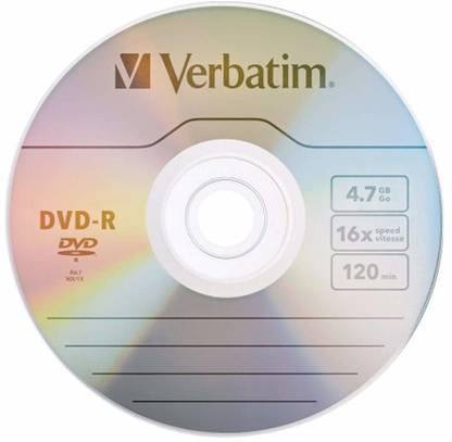 Verbatim DVD Recordable Slim Jewel Case 4.7 GB - Verbatim : Flipkart.com