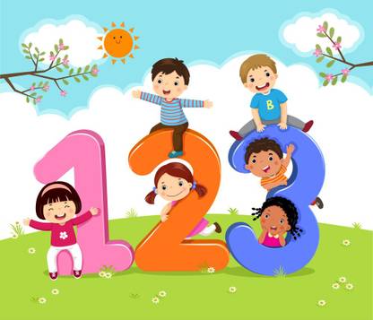 children with number |poster for kids|alphabest posters|number posters ...
