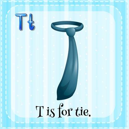 alphabet t for tie |poster for kids|alphabest posters|number posters ...