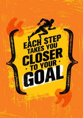 each step takes|Motivational Poster|Inspirational Poster Paper Print ...