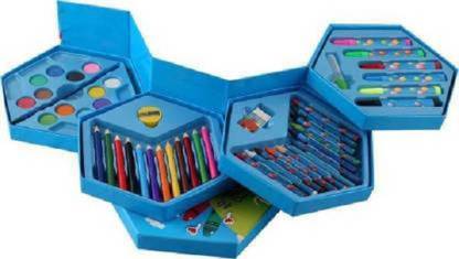 Easy Way Color Set All in 1 Colors Box - Color Pencils + Water Colors ...