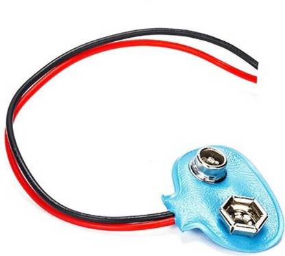 lootmela [ Pack of 12 pcs ] HW 9V Battery Snap Connector T Cap (Battery ...