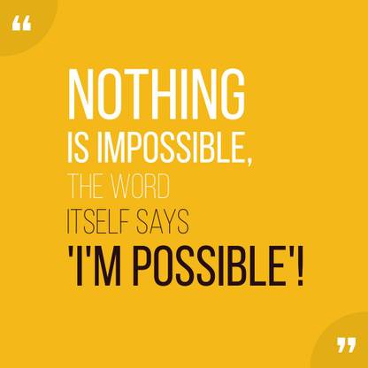 KD nothing is impossible Sticker Poster|Motivational Poster ...