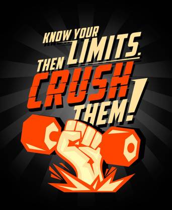know your limits |Motivational Poster Paper Print - Quotes & Motivation ...