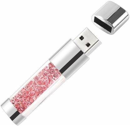 Umpire technologies Crystal Pink Diamond USB Flash Drive for Girls,USB ...